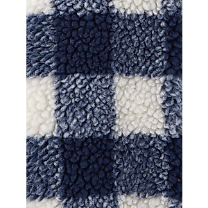 Simple Joys by Carter's Baby Hooded Sherpa Jacket, Navy/Ivory, 5T