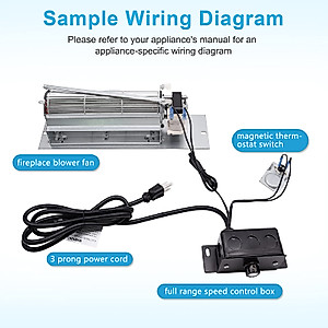 FK24 Fireplace Blower Kit for Majestic, Vermont Castings, Temco & Northern Flame Fireplace, FK24 Gas Fireplace Blower Kit for Majestic 36BDVRRN 36BDVR 33BDVR 36BDVT 39BDVR RN 36LDVRRN 33LDVRRN