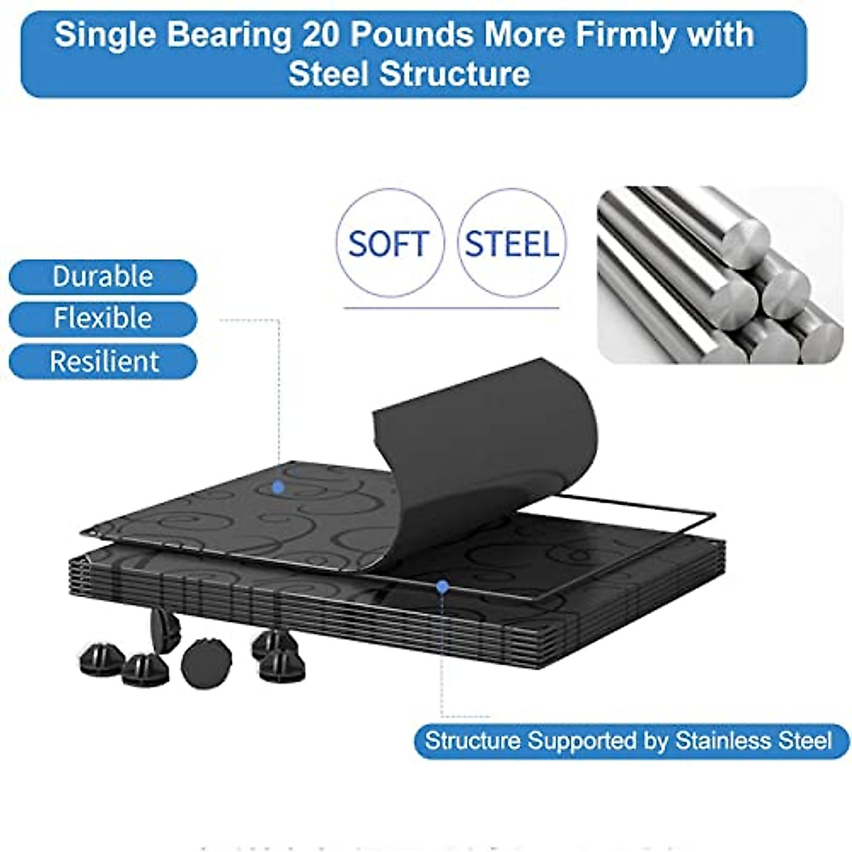 BRIAN & DANY Portable Wardrobe Closet - Cube Storage Organizer with 2 Hanging Rails, Modular Wardrobe for Space Saving, Bedroom Armoires for Toys, Shoes, Clothes - 12 Cubes