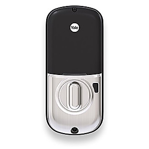 Yale Assure Lock with Z-Wave, Satin Nickel Smart Keypad Deadbolt Lock Works with Ring Alarm, Samsung SmartThings, (Hub Required, Sold Separately), ‎YRD216-ZW2-619
