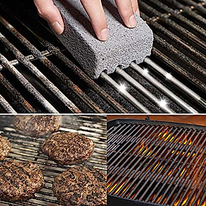 Ajmyonsp 3Pack Grill Cleaning Brick Block Brick-A Magic Stone Pumice Griddle Grilling Cleaner Accessories for BBQ Grills, Racks, Flat Top Cookers