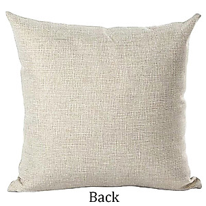 Ramirar Black Quote Life is Not Measured by The Breaths Inspirational Decorative Throw Pillow Cover Case Home Living Room Bed Sofa Car Cotton Linen Square 18 x 18 Inches