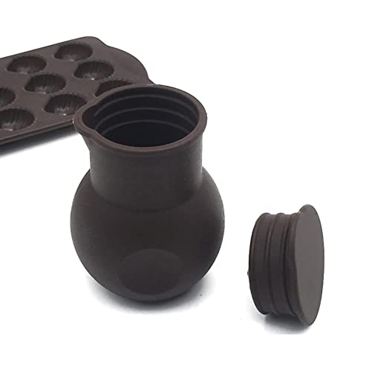 DD-life 3 Pcs Silicone Chocolate Melting Pot, Butter Sauce Milk Microwave Baking Pouring Tool (Black)