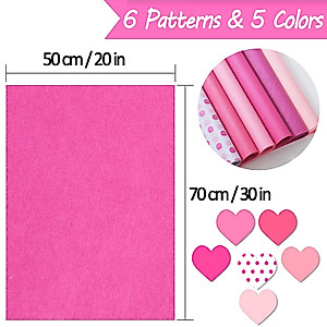 60 Sheets Rose Pink Tissue Paper Bulk, Huge Size Metallic Tissue Paper with Polka Dot for Valentine Mother’s Day Gift Wrapping Gift Bags Wedding Birthday Party DIY Art Craft Decoration, 20 x 30 in