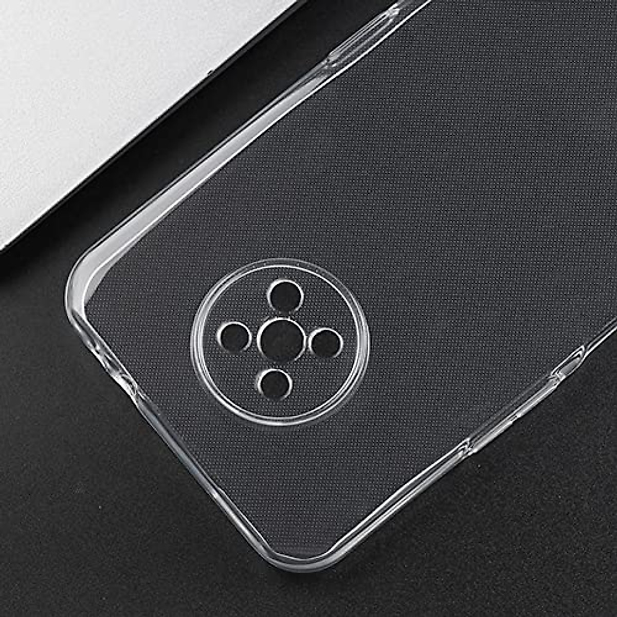 Ytaland for Nokia G50 5G Case, with 2 x Tempered Glass Screen Protector. Crystal Clear Silicone Shockproof TPU Bumper Protective Phone Case Cover