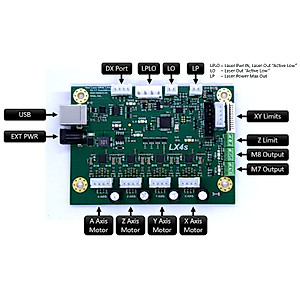 Vms LightBurn & Laser GRBL Compatible LX4s Enhanced C02 Laser Controller Board