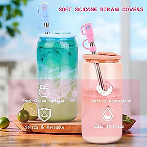Mojoker 6PCS Straw Cover for Stanley Cup, Silicone Straw Covers Cap for Stanley Cup 40 oz, Straw Topper with 30 Oz Tumbler, Mini 10mm for Stanley Cup Straw Cover for Tumblers
