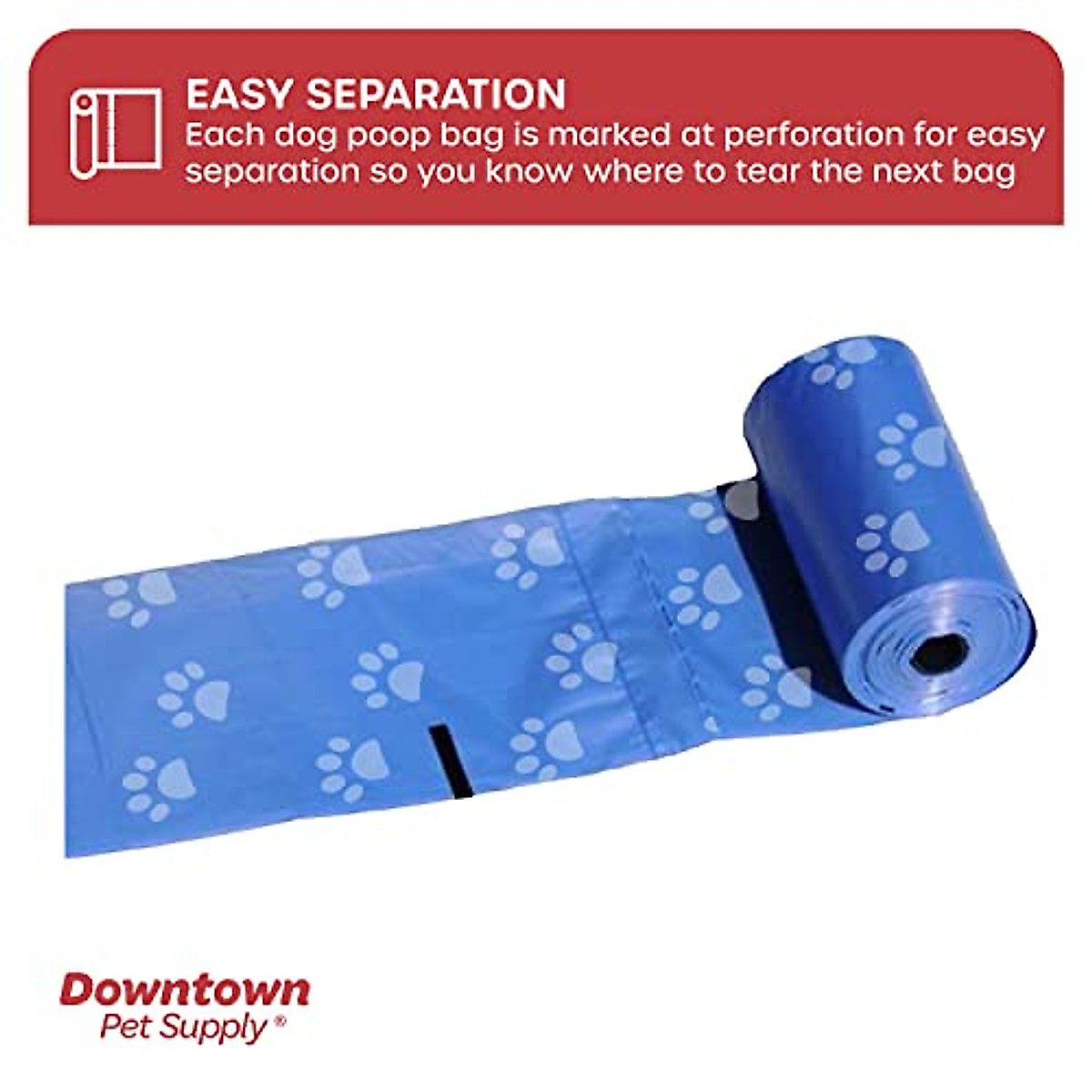 Downtown Pet Supply Dog Poop Bags (1000 CT - Rainbow Paw Print Bags & 2 Dispensers) Waste Bag Dispenser Clips to Dog Leashes Bags & Dog Harnesses- Poop Scoop Bags are Leak-Proof Bags & Unscented