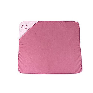 Cudlie Buttons & Stitches Baby Girl 3 Pack Rolled/Carded Hooded Towels in Crisp Blossom Print (GS71728)