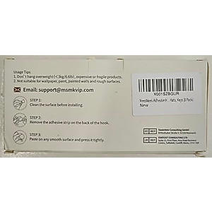 MeesMeek Adhesive Hooks - No Tools, Easy to Use Utility Hooks, Small Sticky Hooks for Hanging Oven Mitts, Kitchenware, Clothes, Towels, Hats, Keys (8 Pack)