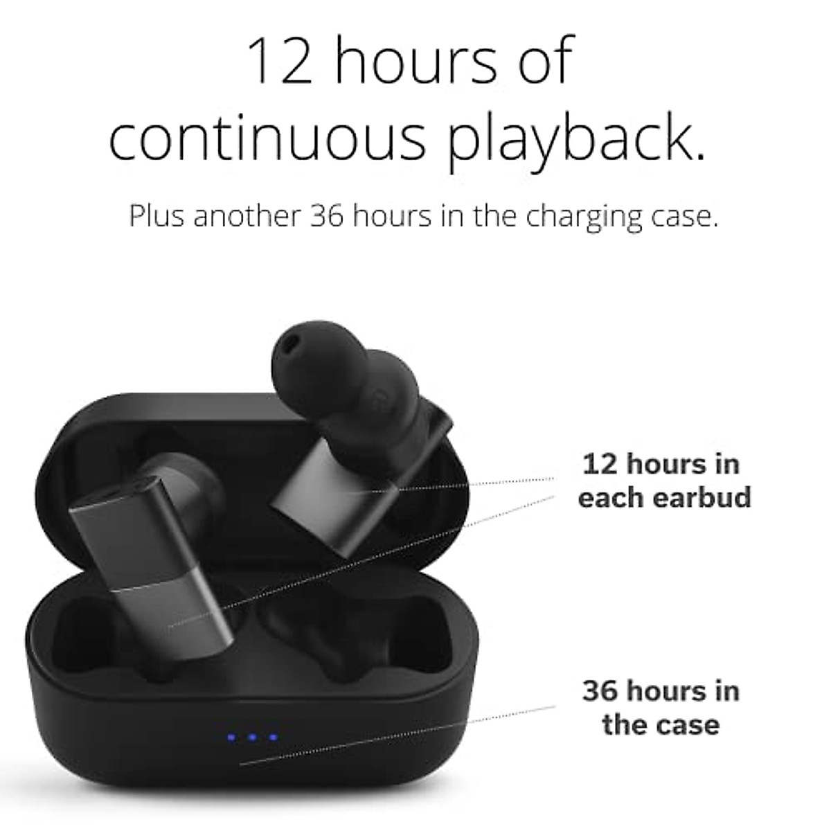 Status Between Pro True Wireless Earbuds - Downsized Charging Case - Built-in 4 Microphones - Hybrid Triple Driver - 12 + 36 Hour Battery - Bluetooth 5.2 - Noise-Isolating Fit - Metal Exterior