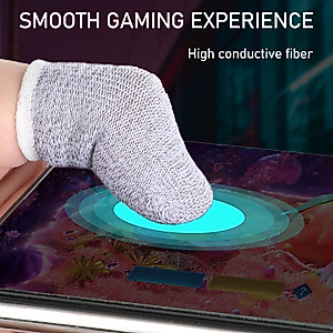 40 Pieces Gaming Finger Sleeve For Gaming Thumb Sleeves Mobile Gaming Finger Protector (Mixed Colors)