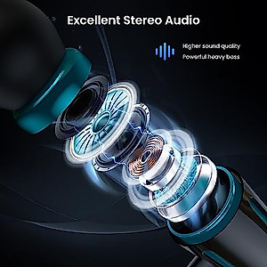 Kirababy Earbuds Wired with Microphone, USB C in-Ear Headphones, Powerful Heavy Bass, High Definition, Earphones Wider Compatible with Most Type C(Upgraded 2023)