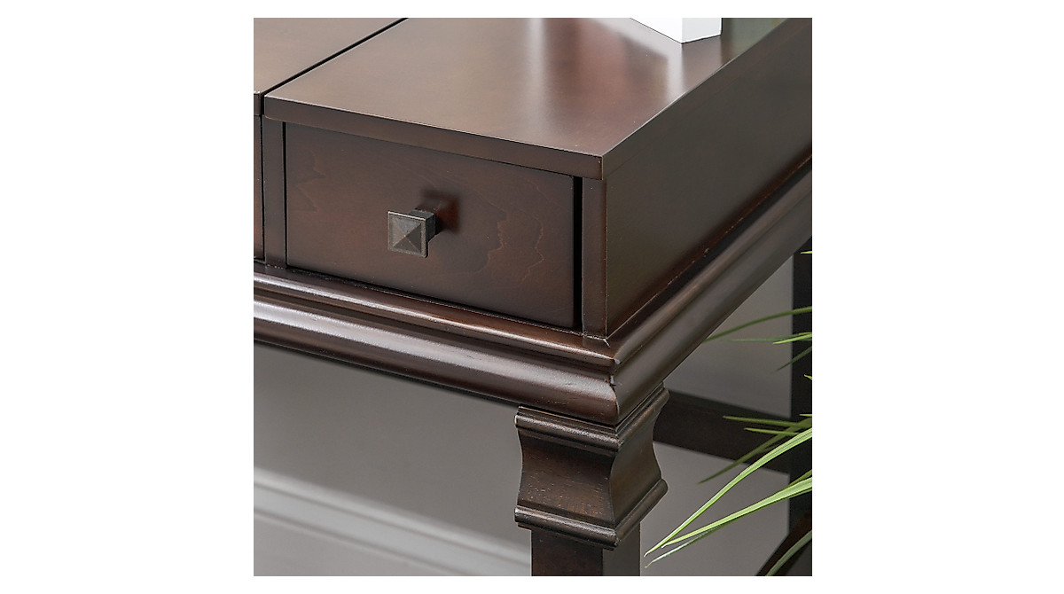 Linon Angela Walnut Vanity Set - Elegant & Functional