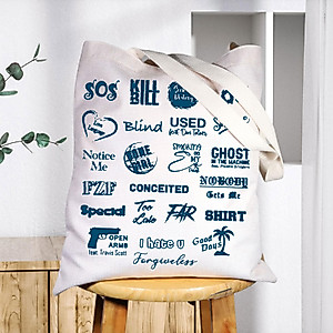 BWWKTOP Singer Album Canvas Tote Bag Singer Fans Gift Music Album Tote Bag For Singer Fans(SOS TG)