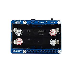 5V Uninterruptible Power Supply UPS Module HAT Adapter Starter Kit for RPI Raspberry Pi 3B Plus 4 4B 3 Model B+ 2GB 4GB 8GB（Without Battery）