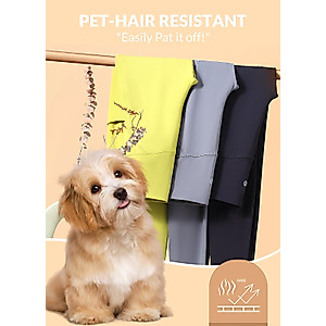 BALEAF Women's Capri Leggings with Pockets Knee Length Capris Yoga Workout Exercise Capri Pants for Casual Summer Black M