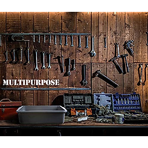 4-Pack Commercial Bus Tubs 8L, Grey Plastic Bus Box/Tote, Bus Wash Dish Basin Pans