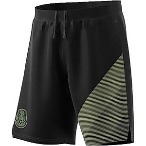 adidas Mexico Men's Seasonal Training Shorts (Large) Black
