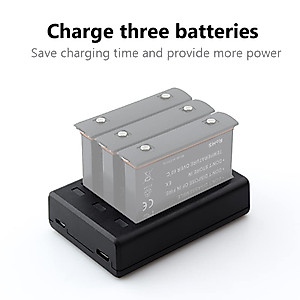2-Pack Battery for Insta 360 X3 Camera and Charge Hub for Insta 360 X3 360 Camera 1800mAh Insta360 x3 Battery