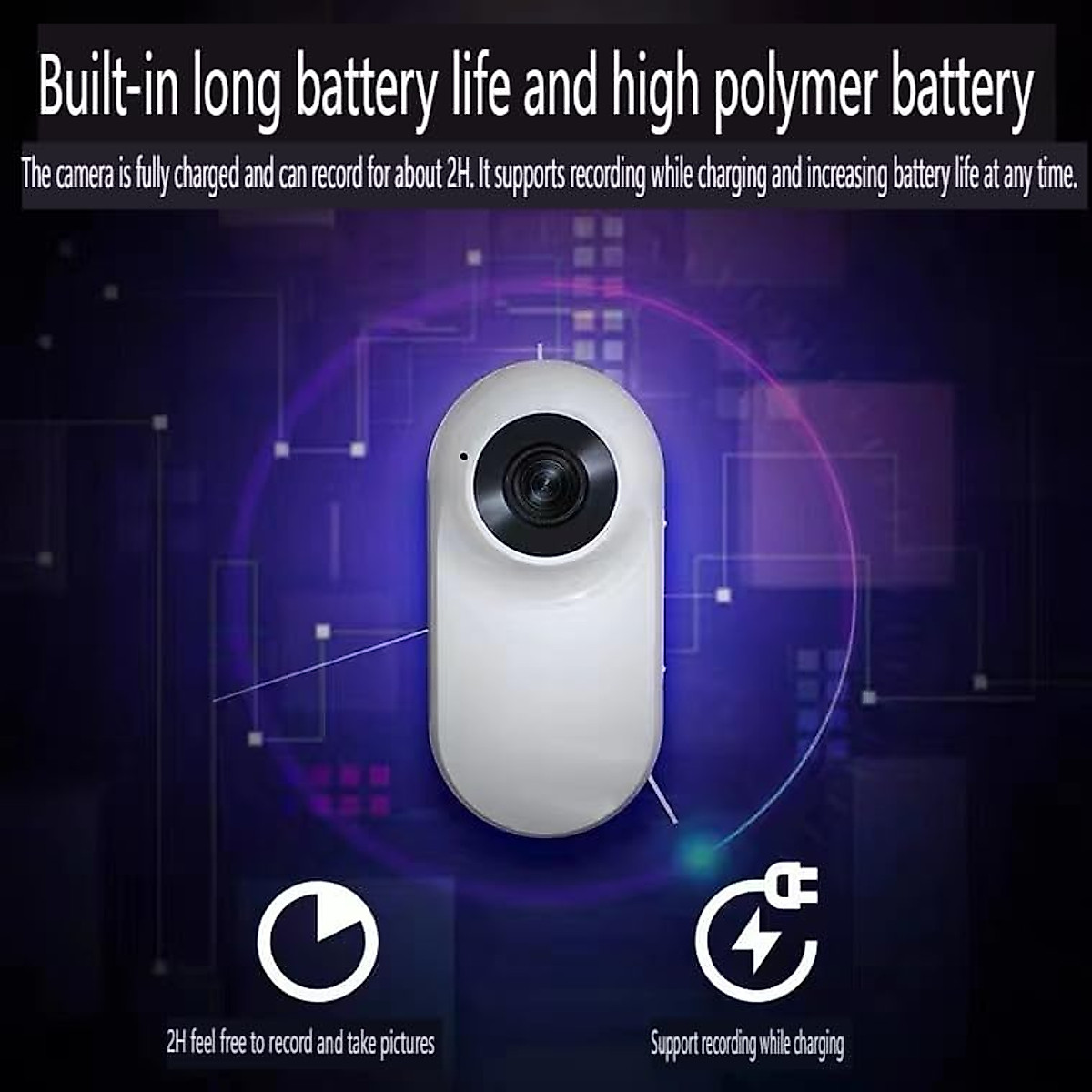 360-degree Rotating Magnetic HD Sports Camera