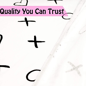 Milky Chic GOTS Fitted Baby Crib Sheet, Breathable 100% Organic Cotton Mattress Sheet for Boys and Girls, Fits Standard Size Mattresses, 52x28x9 inches (White, Pack of 1)