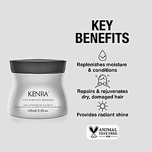 Kenra Nourishing Masque | Deep Conditioning Treatment | Replenishes Moisture & Conditions | Repairs & Rejuvenates Dry, Damaged Hair | Provides Radiant Shine| All Hair Types | 5.1 fl. Oz