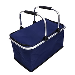 INOOMP Box Delivery Hot Bags Insulated Grocery Bag Hot Food Delivery Bags Food Preservation Box Storage Box Outdoor Portable Incubator Cooler Box Ice Bag Large Picnic Bag Blue