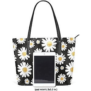 Zoyen Women Handbag Tote Bag Small Fresh Daisy Flowers Shoulder Bags Handle Satchel Purses