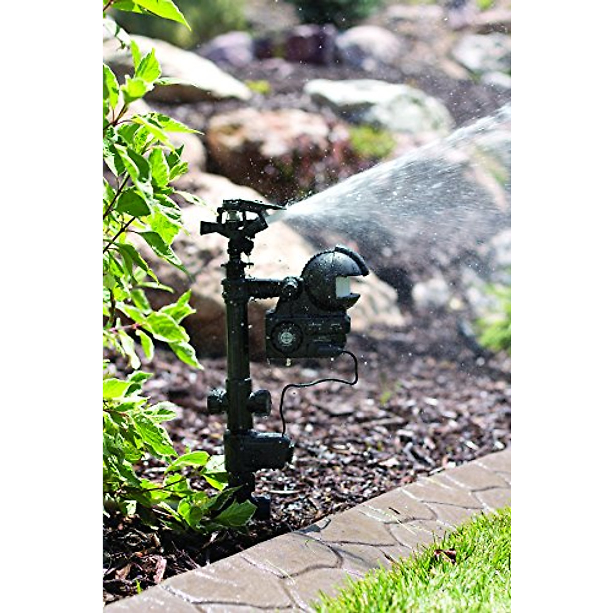 Orbit 62100 Yard Enforcer Motion-Activated Sprinkler with Day & Night Detection Modes,Black