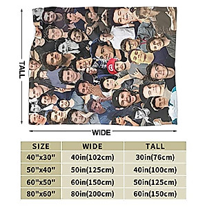 Dylan O'Brien Collage Blanket Fleece Ultra-Soft Micro Throw Soft Blankets for Couch Sofa Bed 50"X40"