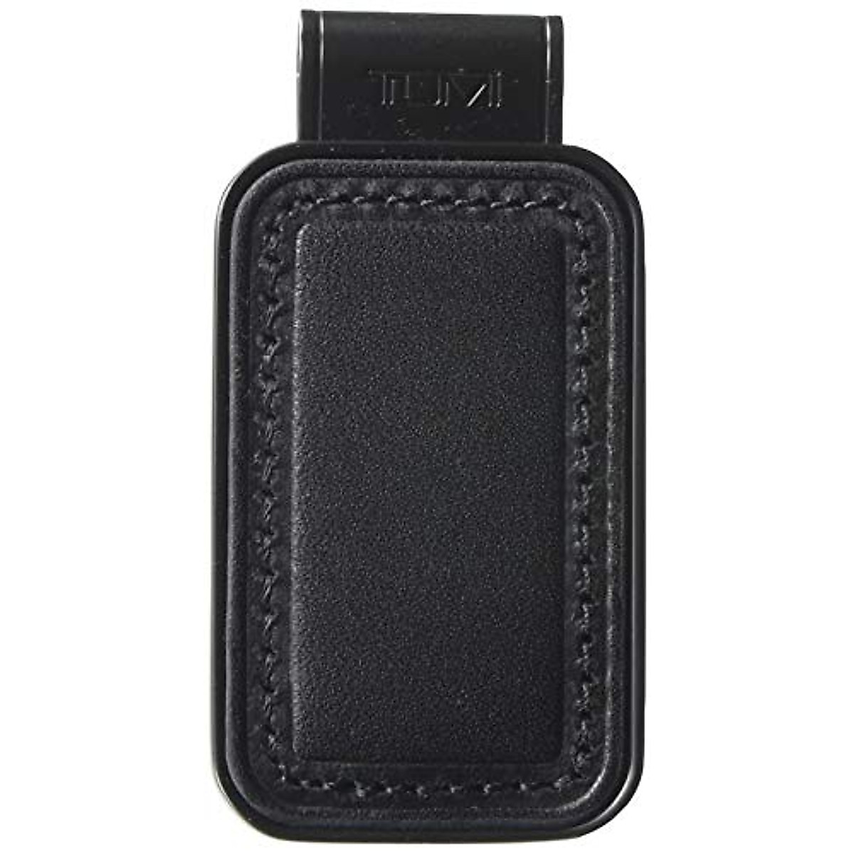 TUMI - Nassau Monogram Patch Money Clip Wallet for Men - Black Smooth