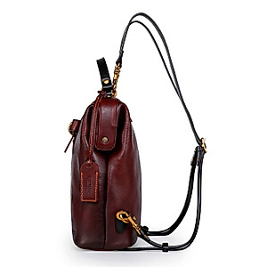 OLD TREND Genuine Leather Pamela Backpack (Burgundy Ombre)