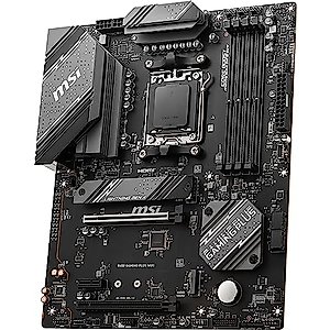 MSI B650 Gaming Plus WiFi Gaming Motherboard (AMD AM5, ATX, DDR5, PCIe 4.0, M.2, SATA 6Gb/s, USB 3.2 Gen 2, HDMI/DP, Wi-Fi 6E, Bluetooth 5.3, AMD Ryzen 7000 Series Desktop Processors)