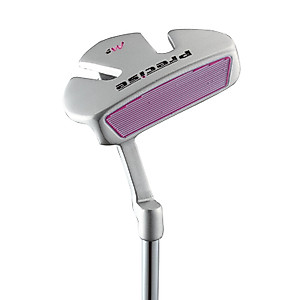 Top Line Ladies Pink Right Handed M5 Golf Club Set for Petite Ladies ( Height 5' to 5'3" ) , Includes: Driver, Wood, Hybrid, 5,6,7,8,9, PW Stainless Irons, Putter, Graphite Shafts, Bag & 3 HCs