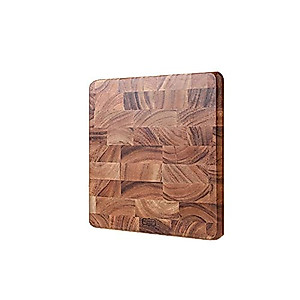 GINHA Chopping Board Set Large Square Cutting Board, End-Grain Cuts, All-Wood Cutting Board, Breadboard Sushi Plate, Non-Stick and Durable Kitchen Tools (Size : Small)