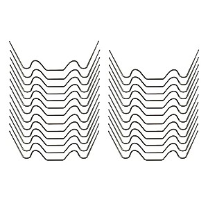 25pcs Greenhouse Glazing Clips Green House Panel Fixing Nail Wire Clips W-type Iron Nail Garden Greenhouse Plexiglass Plate Fixing Accessories Clip
