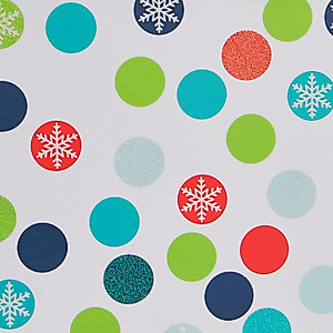 SUNCOLOR 6 Pack 9" Small Christmas Gift Bags With Tissue paper