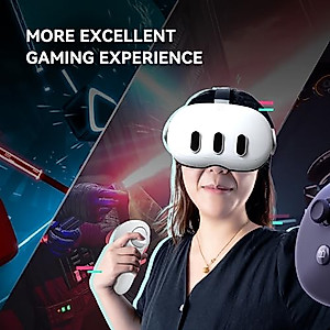 MOJOXR Silicone Face Cover and Lens Cover Compatible with Quest 3, Accessories Bundle Provide Comprehensive Protection for Your VR Headset, Sweatproof Washable Anti-Dust (Black)