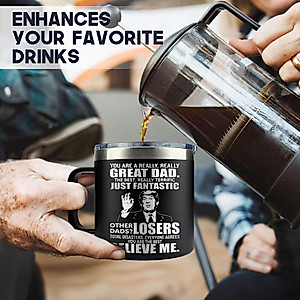 Gifts for Dad from Daughter, Son - Christmas Gifts for Dad, Dad Christmas Gifts - Dad Gifts for Birthday, Birthday Gifts for Dad, Dad Birthday Gift, Happy Birthday Dad, Dad Birthday - Dad Mug 14Oz