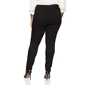 Lee Women's Plus Size Sculpting Slim Fit Skinny Leg Pull On Jean, Black, 22W Medium