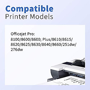 950XL 951XL Combo Pack Compatible Ink Cartridge Replacement for HP 950XL 951XL 950 951 Ink cartridges Combo Pack for Officejet Pro 8600 8610 8100 8615 8620 8625 8630 8640 Printer 4-Pack