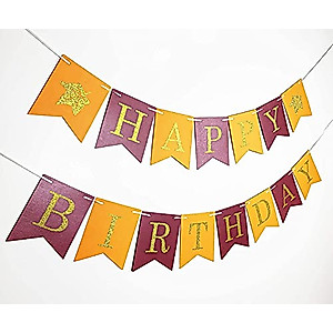 Fall Birthday Party Decorations/Burgundy Orange Birthday Party Decorations/Thanksgiving Table Decor Maroon Burgundy Yellow Women 30th/40th/50th/60th/70th Burgundy Orange Birthday Party Decorations