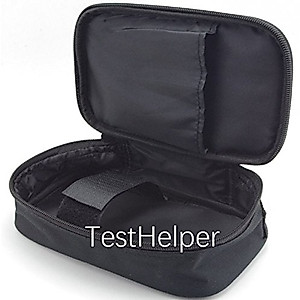 TestHelper KCH17 Soft Carrying Case Use for Handheld Multimeter,Meter,Phase Indicator,Thermometer, Calibrator,Clamp Meter,Soft Bag