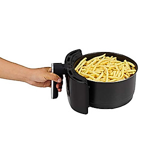 GoWISE USA 5.0-Quart 1500-Watt Digital Air Fryer with 8 Presets, GW22821-S + 50 Recipes (Black)