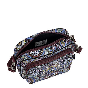 Sakroots Westwood Crossbody in Eco Twill, Removable Crossbody Strap, Cabernet Wanderlust