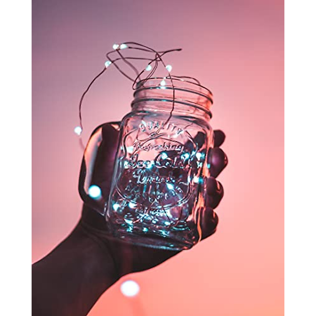 ( 2 PACK ) - Mason Jar Mugs with Handle, Stainless Steel Straw, & metal Lids 16 oz. (480ml) | Mason Jar Drinking Glasses | Reusable Boba Bubble Tea & Smoothie Cups | Tumbler for Bubble Tea, smoothie