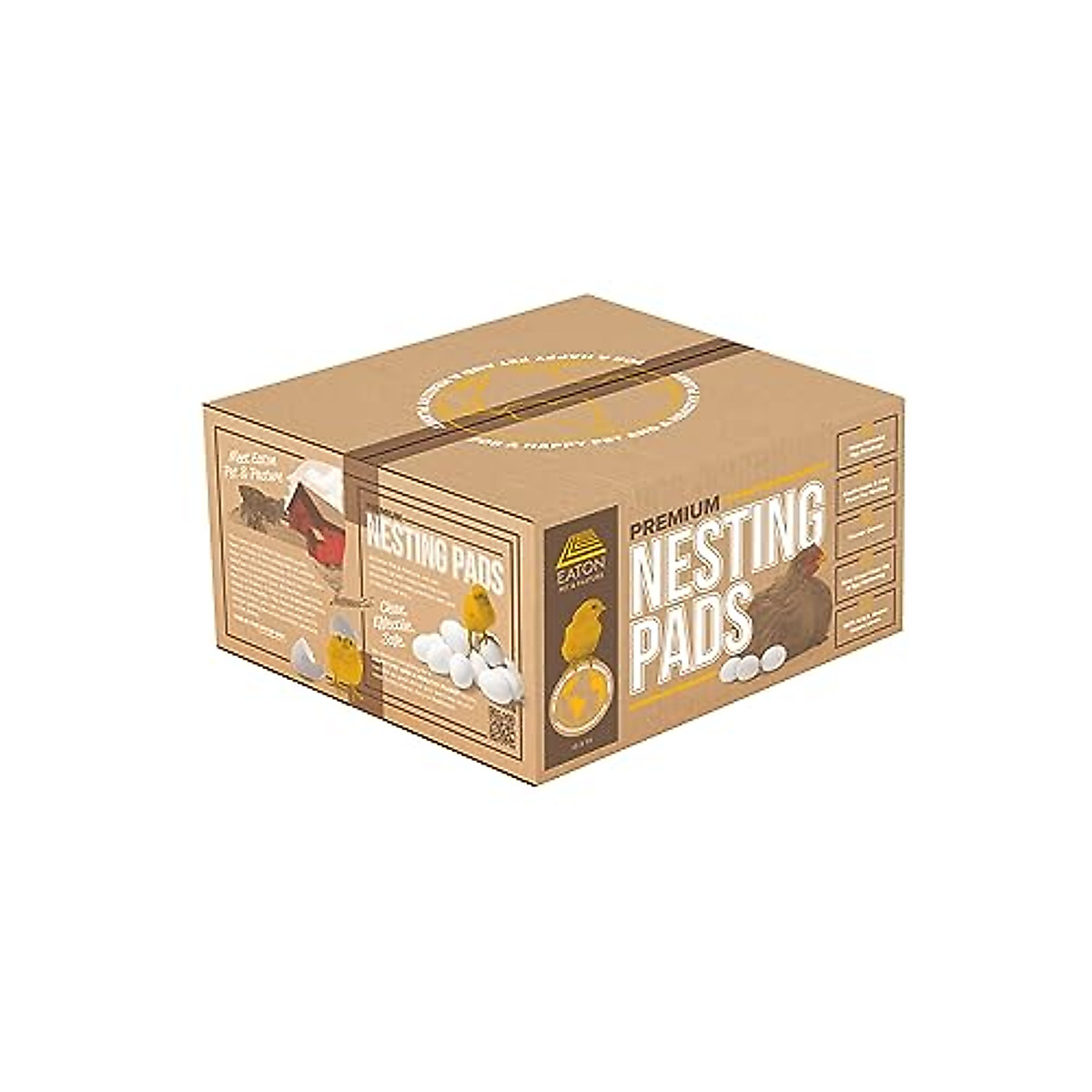 Eaton Pet and Pasture, Premium Laying Hen Nesting Pads, USA Grown & Sustainably Harvested, 13 x 13 (10 Pack)