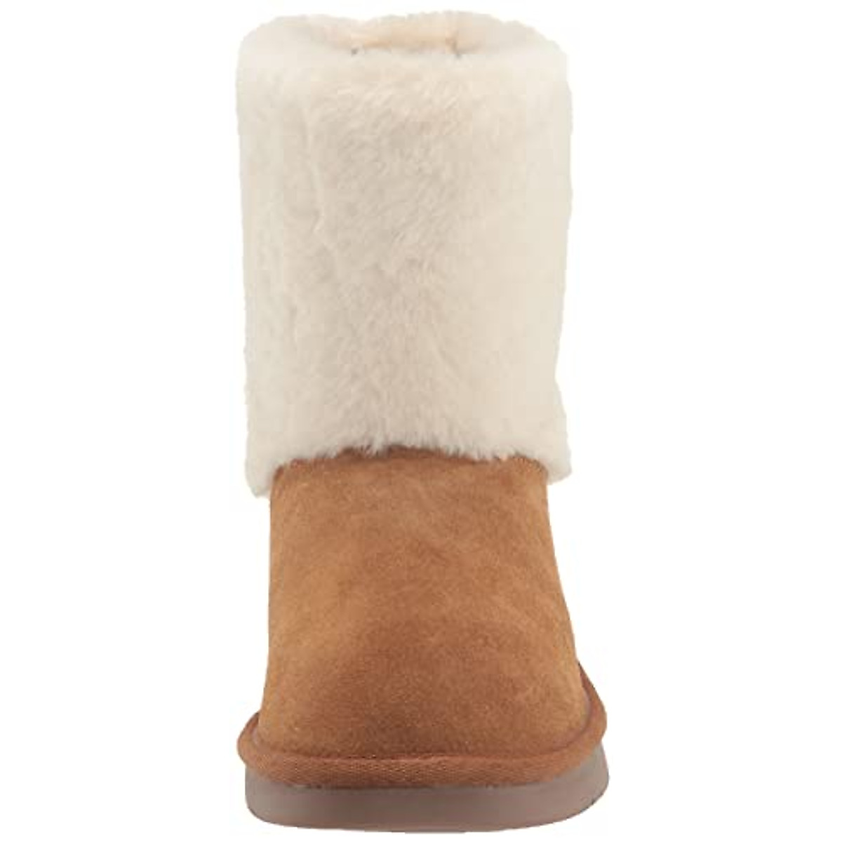 Koolaburra by UGG Girls Aubrei Short Fashion Boot, Chestnut, 4 Big Kid US