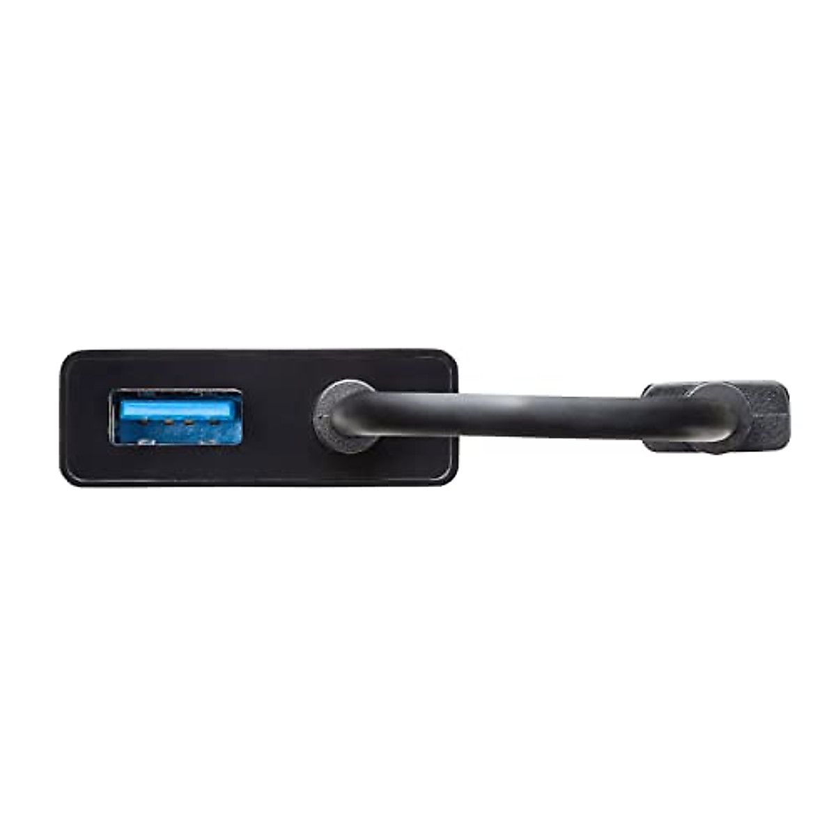 Sanwa Supply USB-CVLAN3BKN USB 3.2 to LAN Converter Adapter (with USB Hub Port, Black)